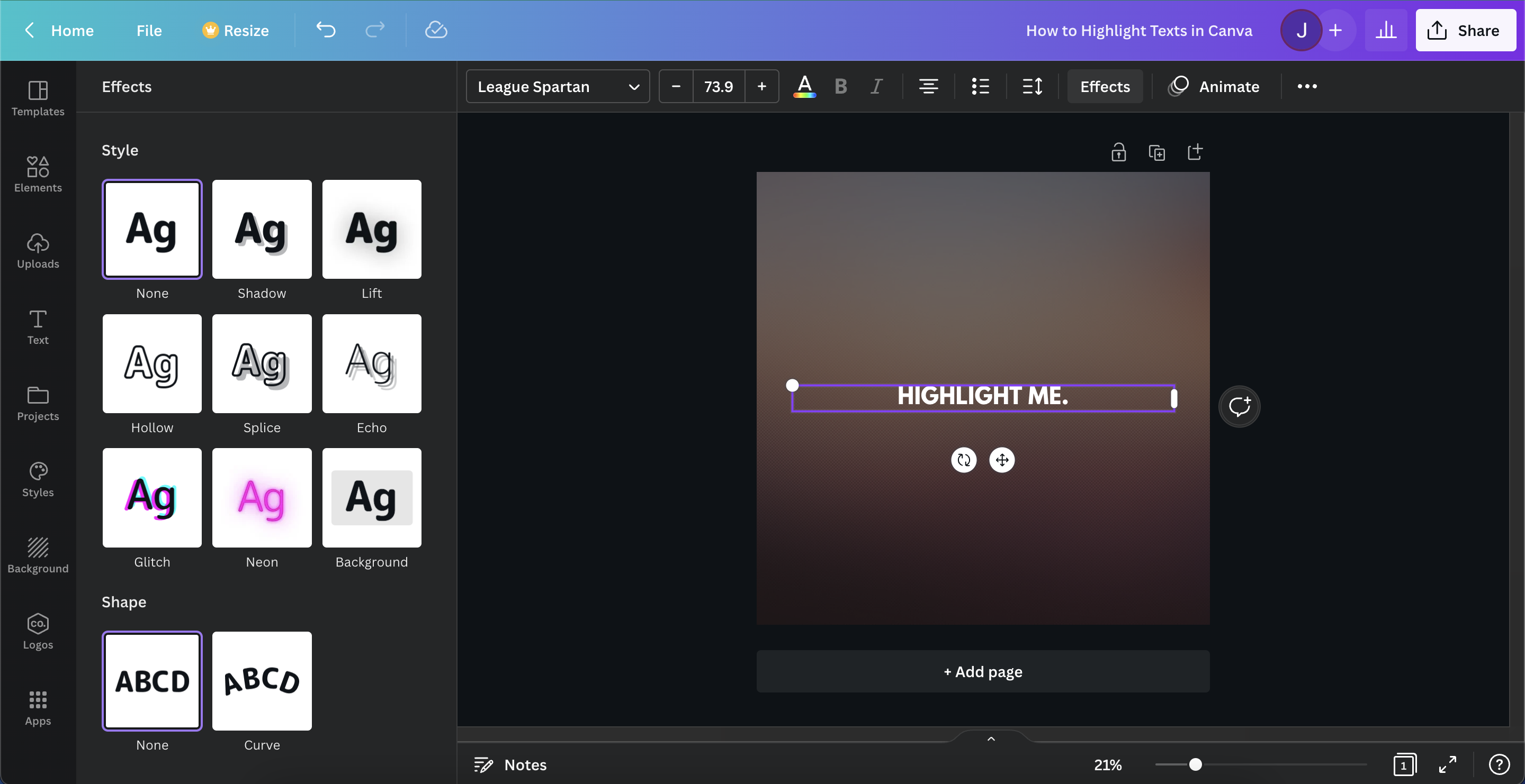 How To Highlight In Canva Both Simply Creatively Xenyo